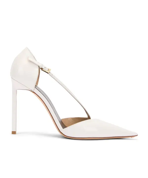 TOM FORD Patent Leather T-strap Pumps - White
