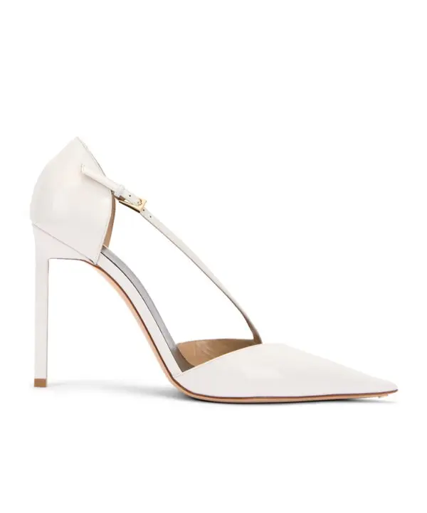 TOM FORD Patent Leather T-strap Pumps - White