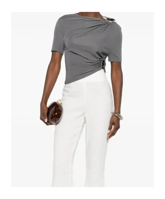 Christopher Esber Asymmetrical Draped Top With Pleated Details