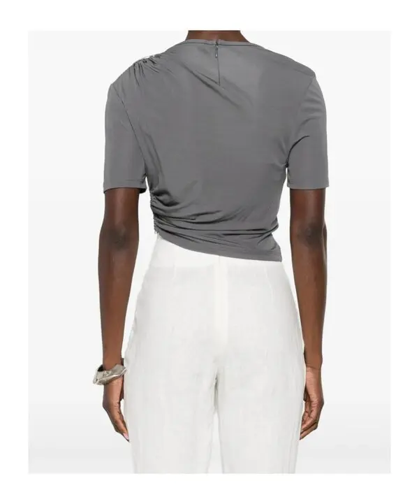 Christopher Esber Asymmetrical Draped Top With Pleated Details