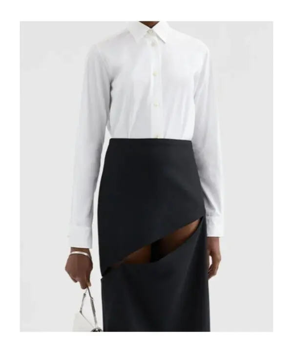 JIL SANDER Tailored Shirt With Classic Collar - Optical White