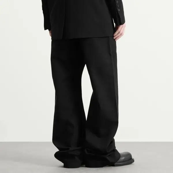 Rick Owens Wide Leg Trousers - Black
