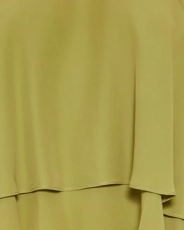 AMI Paris Sleeveless Tiered Blouse