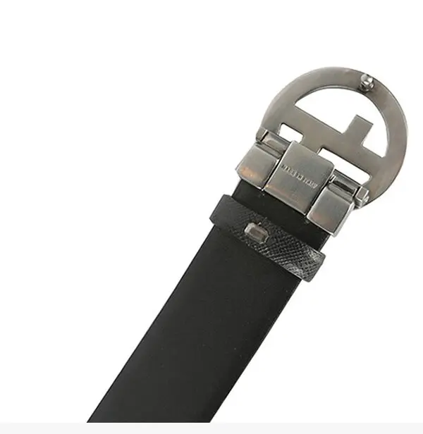 Giorgio Armani Logo Detail Leather Belt