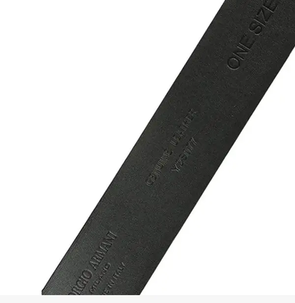 Giorgio Armani Logo Detail Leather Belt