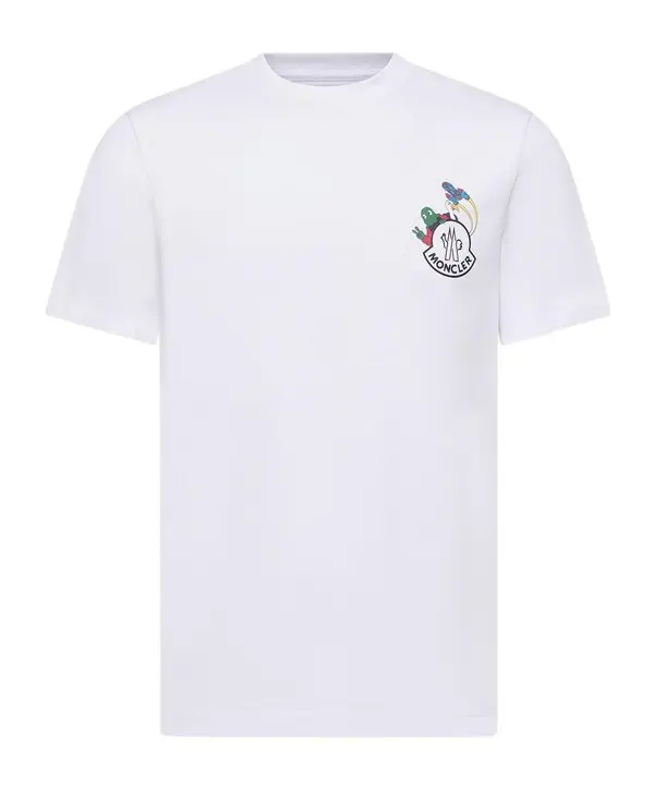 Moncler Cartoon Logo Graphic Crewneck T-shirt