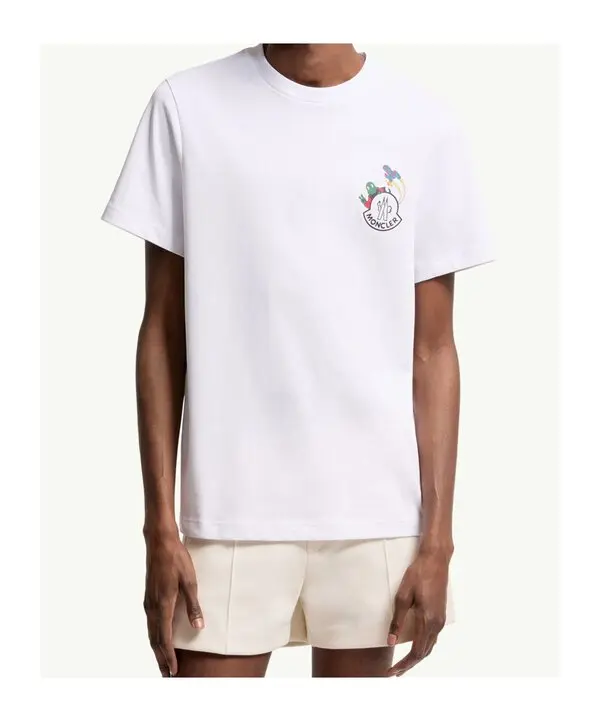 Moncler Cartoon Logo Graphic Crewneck T-shirt