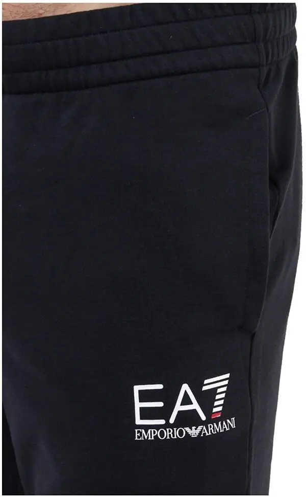 EA7 Vertical Collar Logo Tracksuit - Black