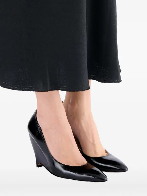 MAISON MARGIELA Pointed Toe Wedge Pumps - Black
