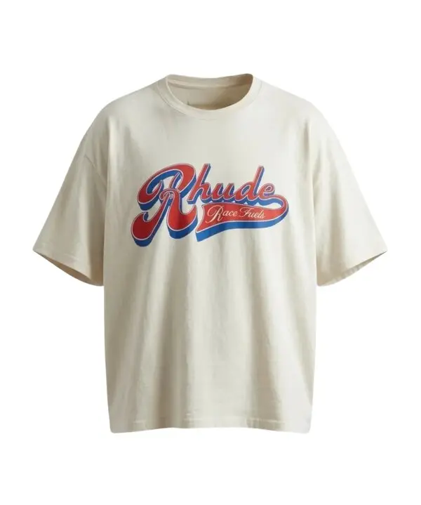 Rhude Pit Stop Crewneck T-shirt - White