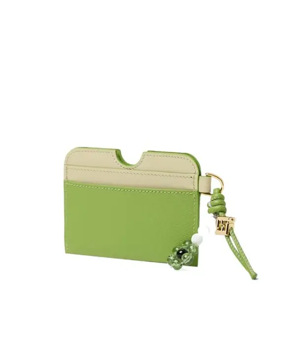 Fendi Ff Diamonds Card Case - Green