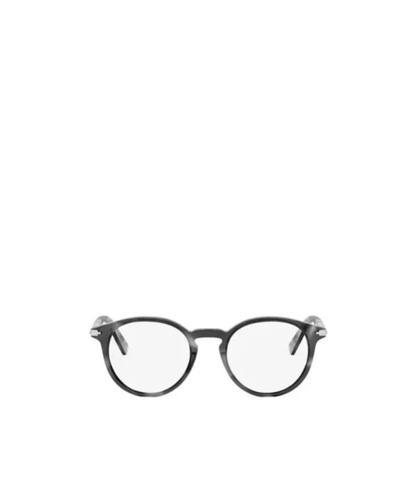 Dior Full Frame Round Eyeglasses - Black