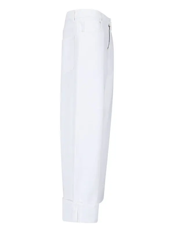 RÓHE Wide-leg Cuffed Jeans