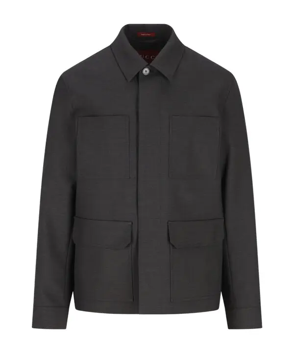 Gucci Sevedge Detailed Long-sleeved Jacket
