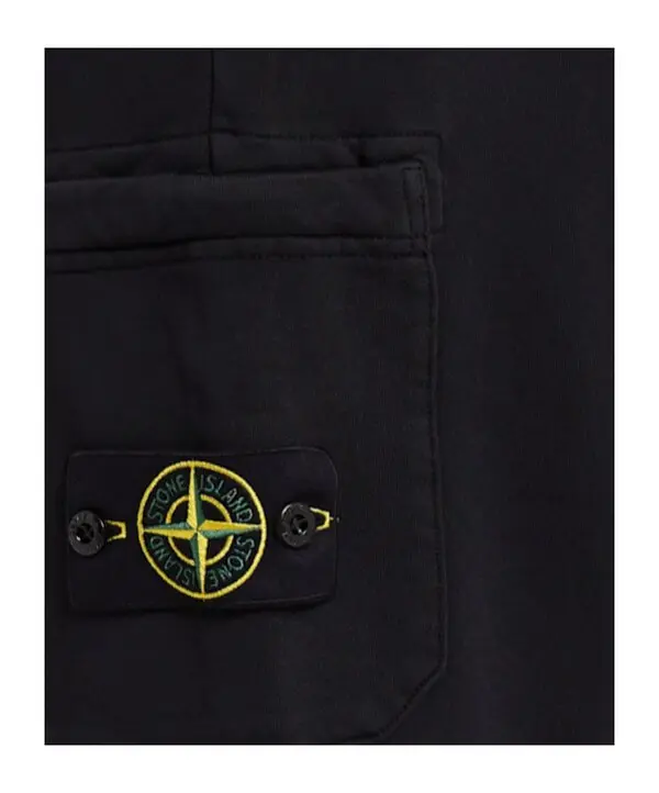 Stone Island Cotton Sweatpants - Black