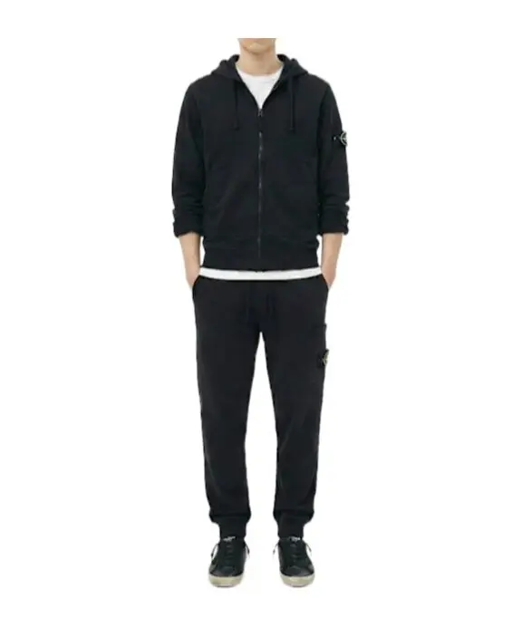 Stone Island Cotton Sweatpants - Black