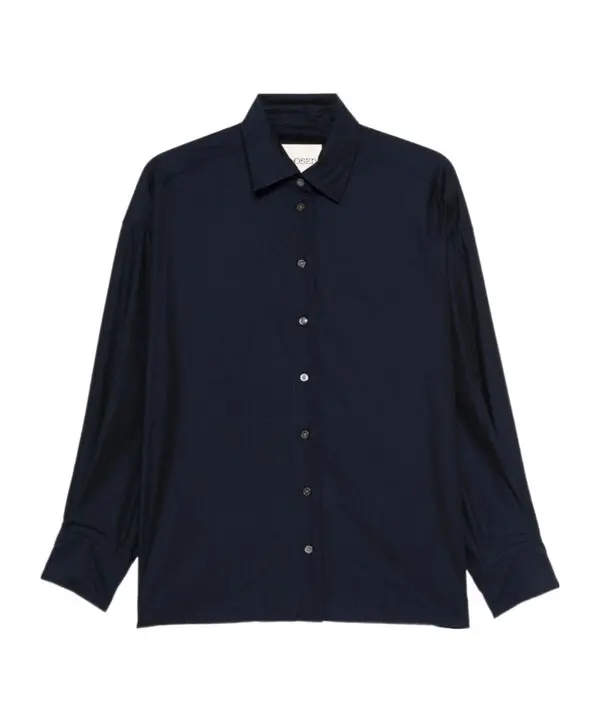 Closed Long Sleeve Collared Shirt - Black