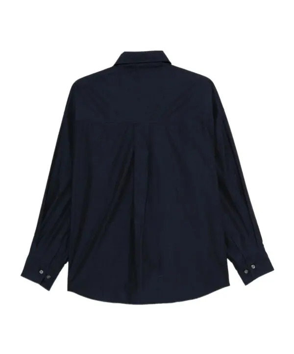 Closed Long Sleeve Collared Shirt - Black