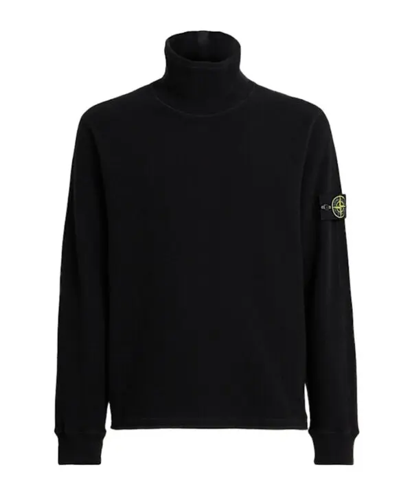Stone Island Ribbed Wool Nylon Sweatshirt