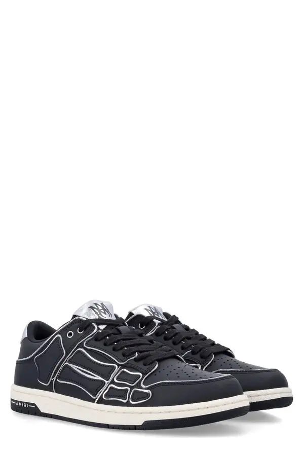 Amiri Low-top Sneakers With Bone Detailing - Black