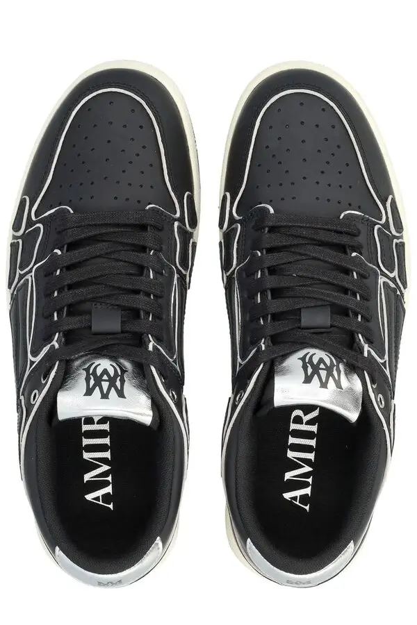 Amiri Low-top Sneakers With Bone Detailing - Black