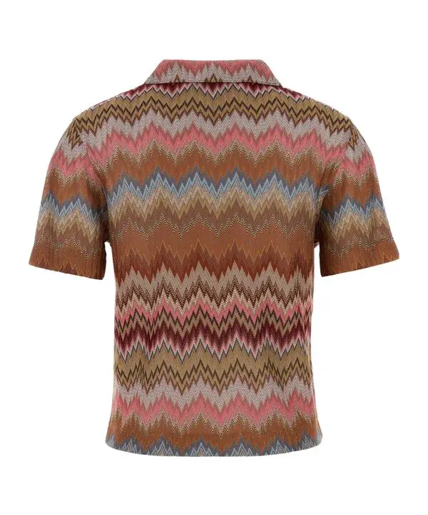 Missoni Chevron Patterned Short-sleeve Shirt