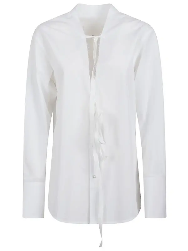 MAISON MARGIELA Tie-detail Poplin Shirt