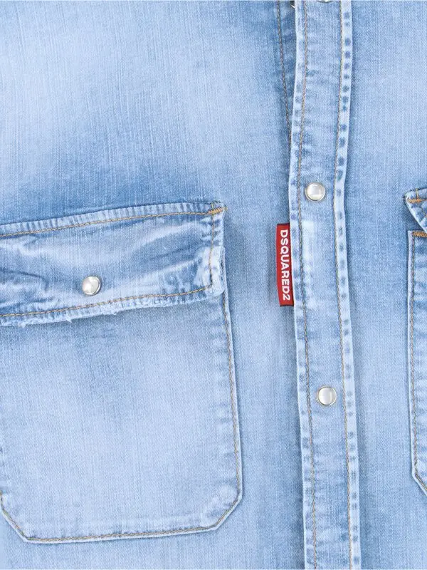 Dsquared2 Long Sleeved Denim Shirt