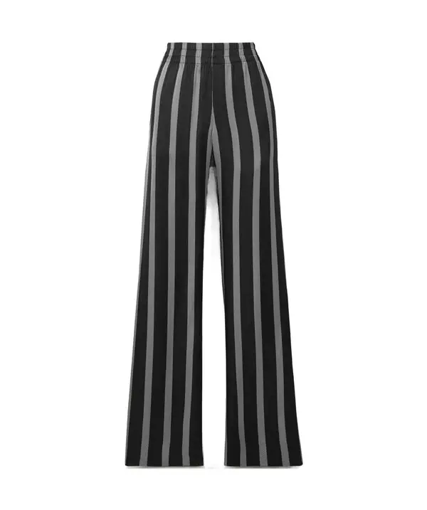 ANINE BING Wide-leg Striped Pants