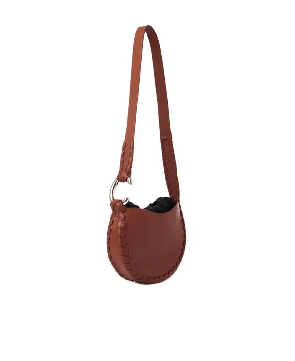 Chloé Logo Detailed Small Hobo Bag - Red