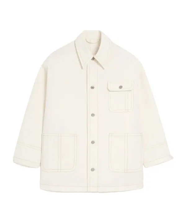 Ami Long-sleeved Work Jacket - White Cream
