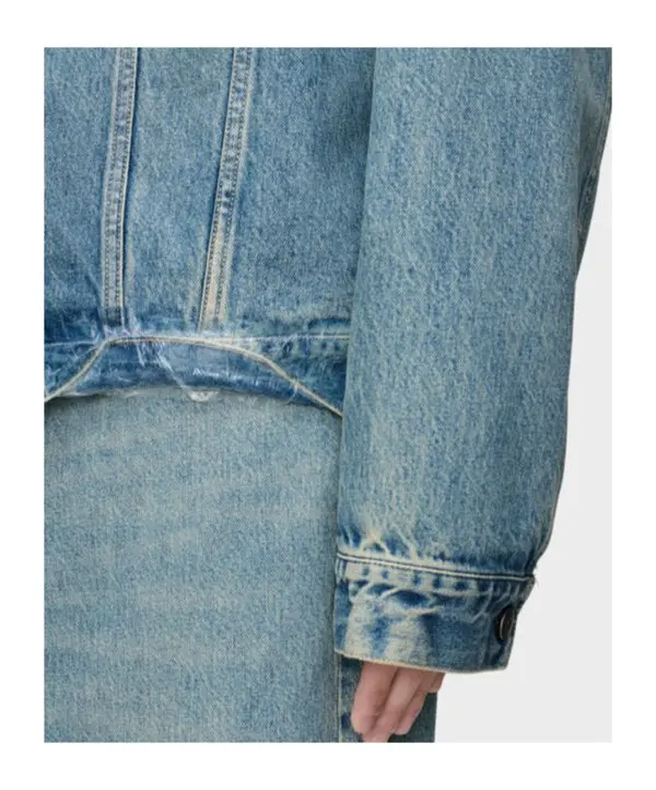 MAISON MARGIELA Handpainted Denim Jacket - Light Blue