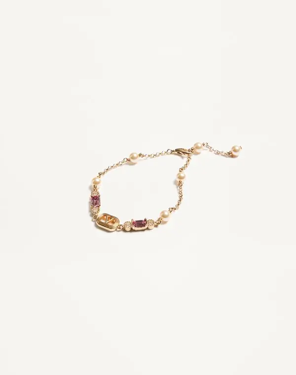 Valentino Garavani Vlogo Signature Embellished Bracelet