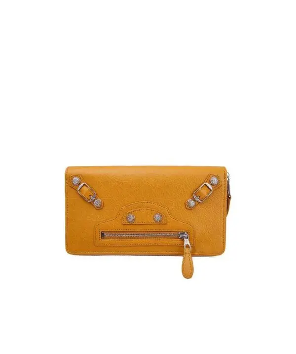 Balenciaga Logo Wallet - Orange