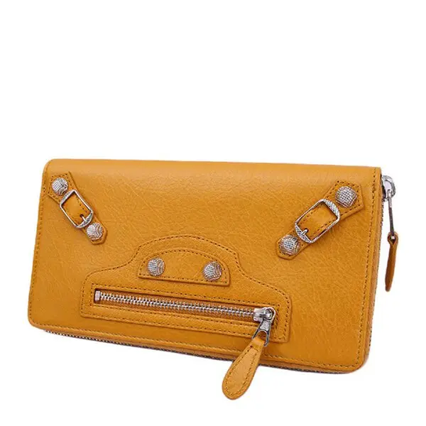 Balenciaga Logo Wallet - Orange