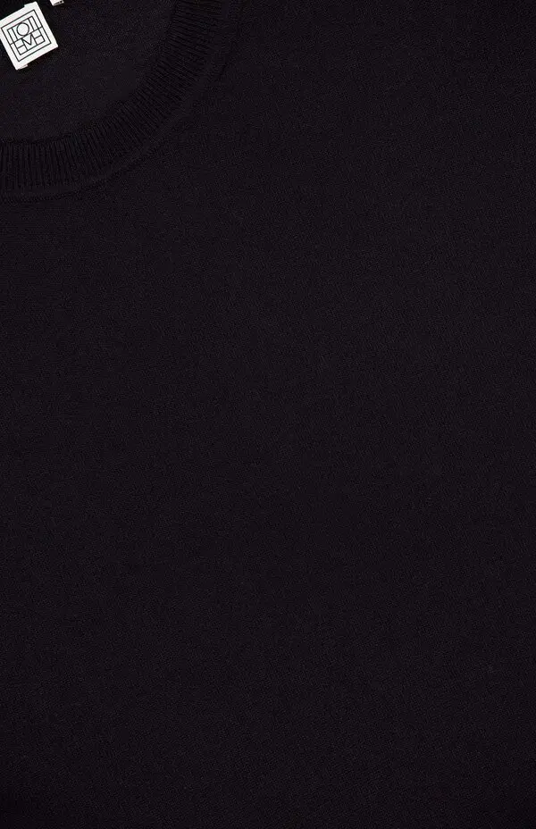 TOTEME Crewneck T-shirt Dress - Black