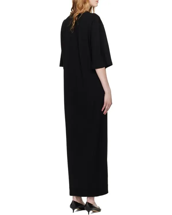 TOTEME Crewneck T-shirt Dress - Black