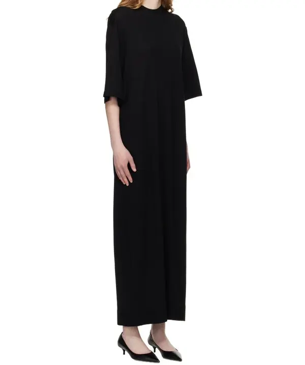 TOTEME Crewneck T-shirt Dress - Black
