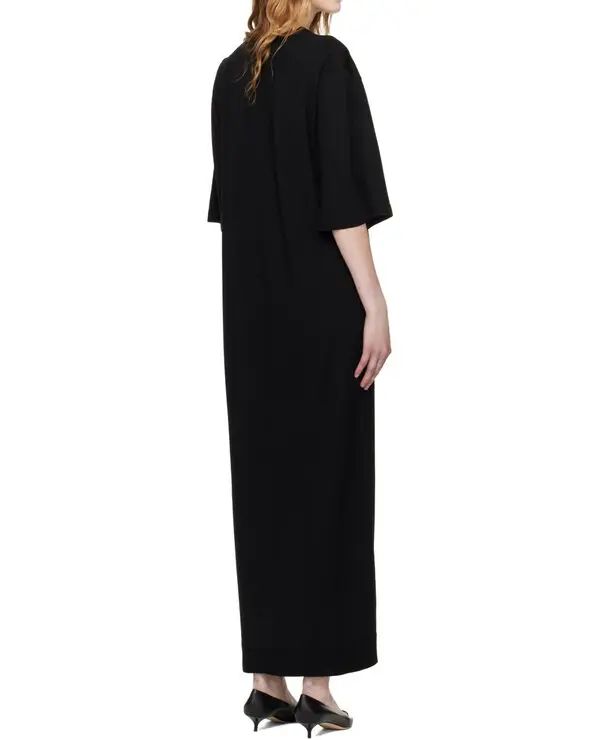 TOTEME Crewneck T-shirt Dress - Black