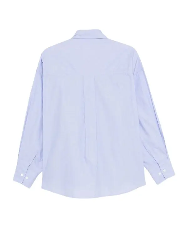 Closed Long-sleeve Cotton Shirt - Blue