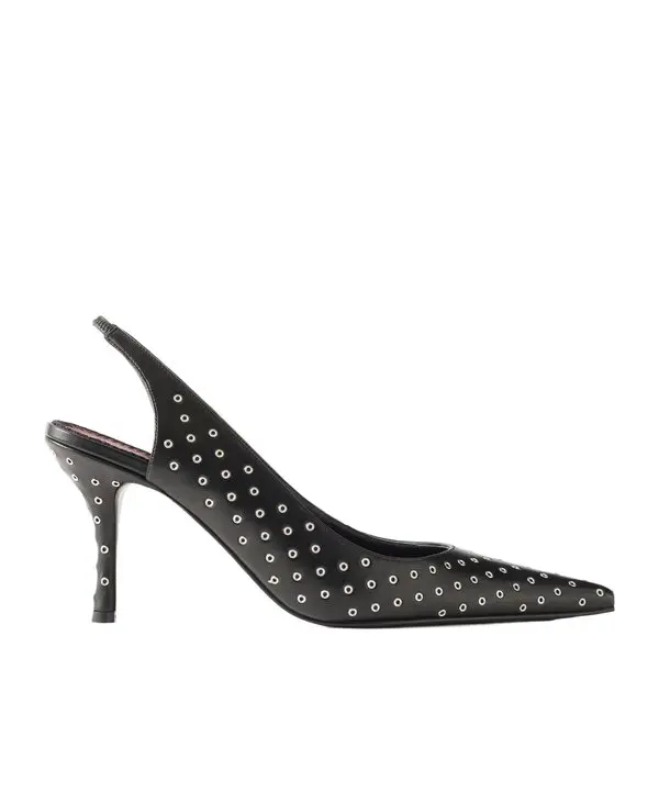 Magda Butrym Openwork High-heeled Sandals With Silver Studs
