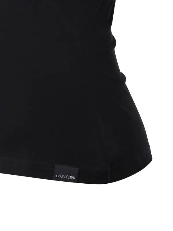 COURREGES Courrèges Waisted Printed T-shirt - No