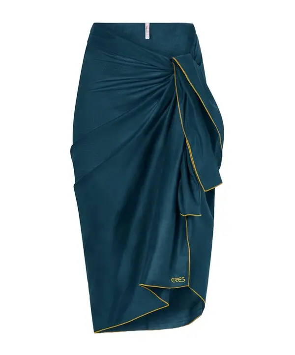 ERES Cabine Sarong With Contrast Piping - Blue