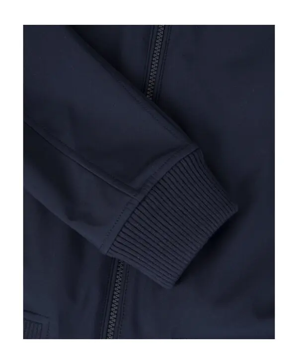 Hugo Boss Long Sleeve Zip Up Casual Jacket With Logo Details - Black