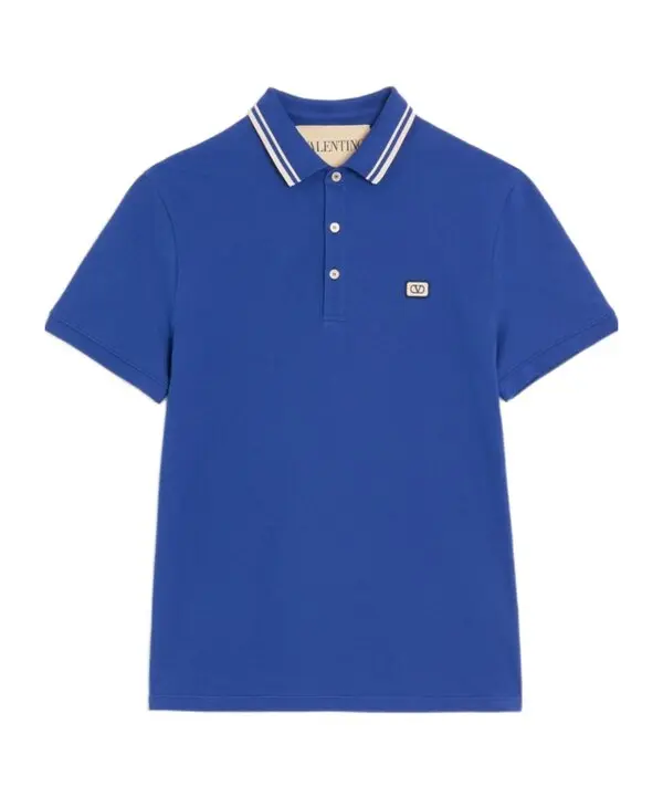 Valentino Garavani Logo Embroidered Short-sleeved Polo Shirt