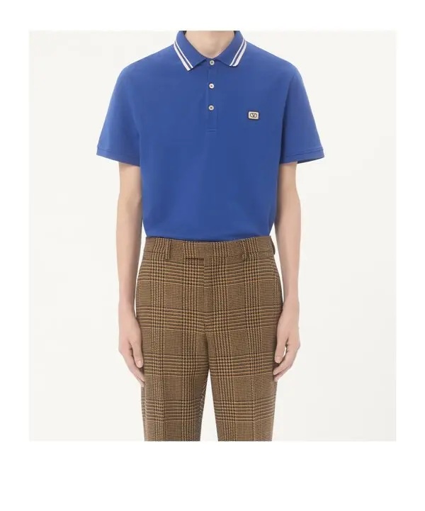Valentino Garavani Logo Embroidered Short-sleeved Polo Shirt