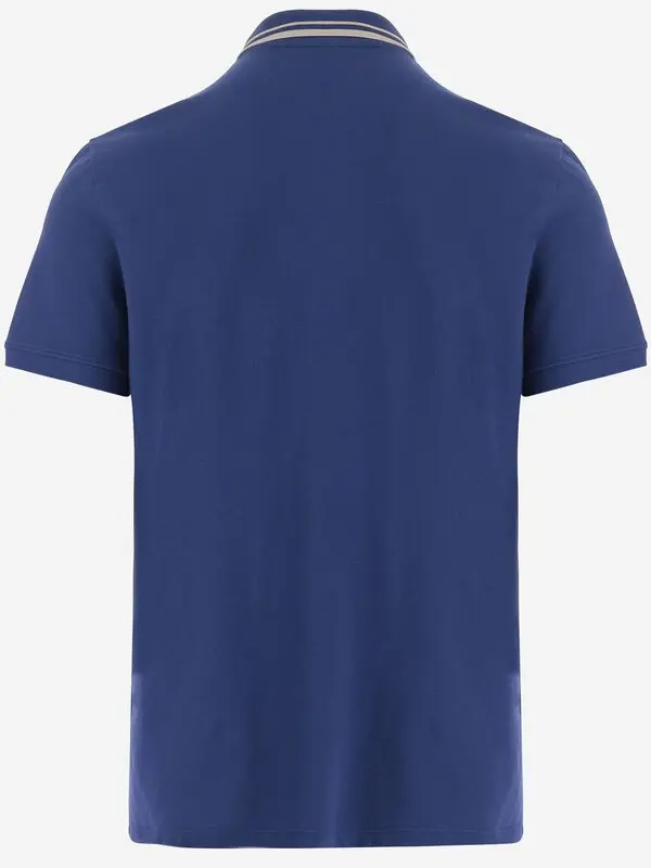 Valentino Garavani Logo Trim Collar Polo Shirt