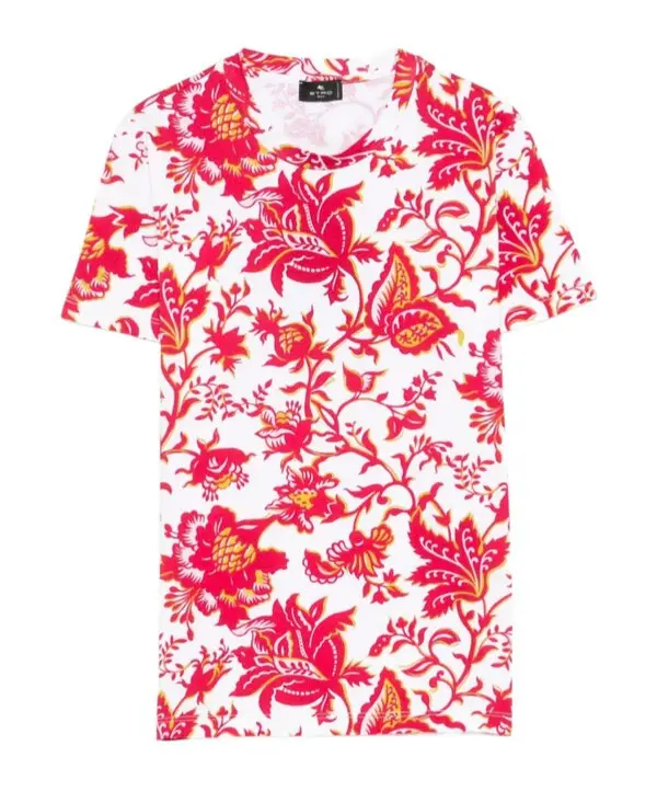 Etro Short-sleeve Floral Paisley T-shirt