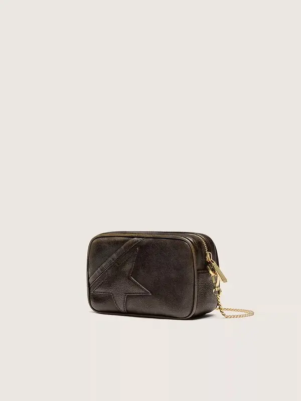 GOLDEN GOOSE Mini Star Camera Bag - Dark Brown