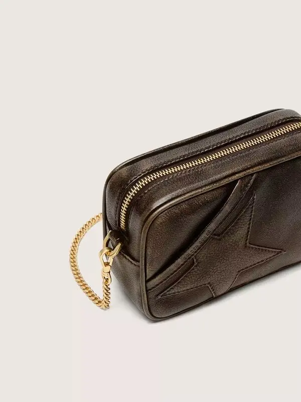 GOLDEN GOOSE Mini Star Camera Bag - Dark Brown